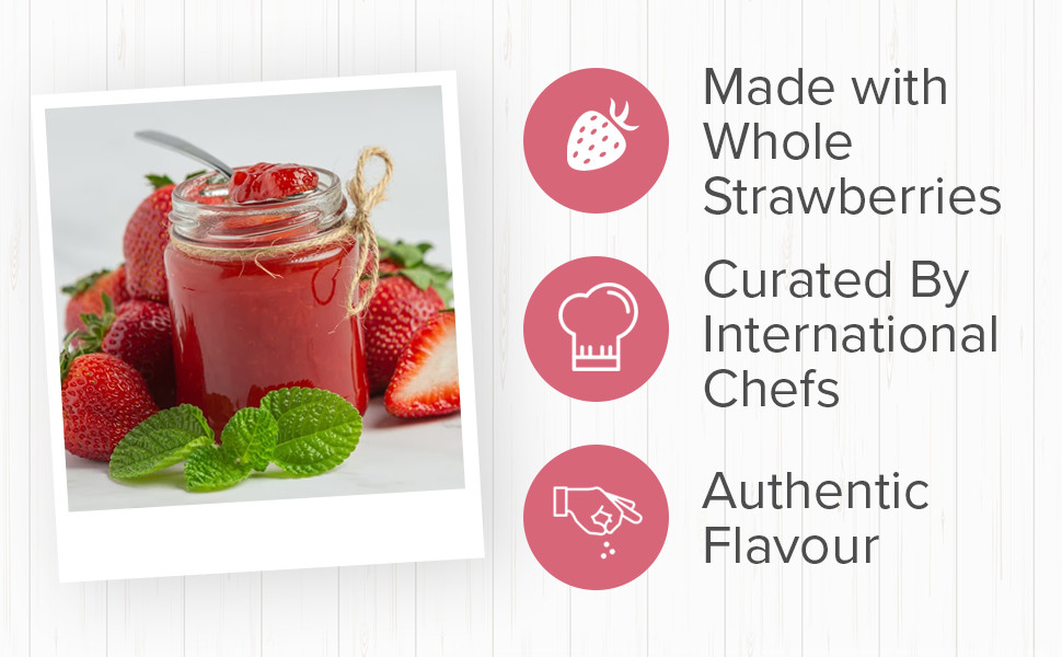 Buy Happy Chef Conserve Strawberry 330 Gm Online At Best Price of Rs ...