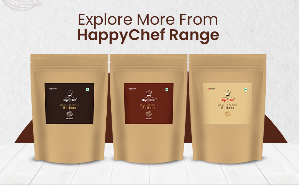 Buy Happy Chef Baking Chocolate Bar - Milk 2x200 gm (Multipack) Online ...