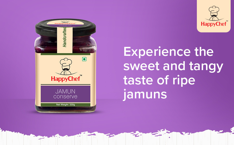 Buy Happy Chef Conserve Jamun 330 Gm Online At Best Price of Rs 125 ...