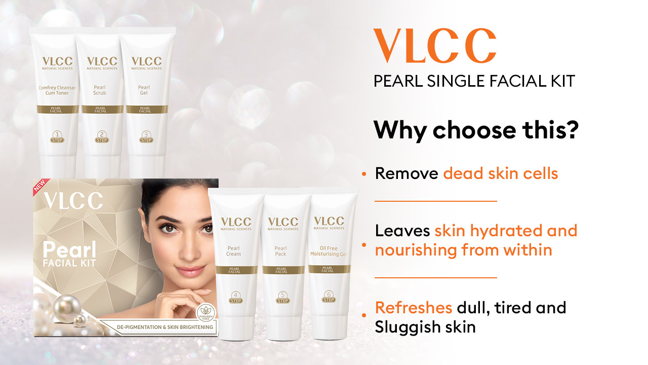 Buy VLCC Pearl Facial Kit For Bright & Radiant Skin Online at Best ...