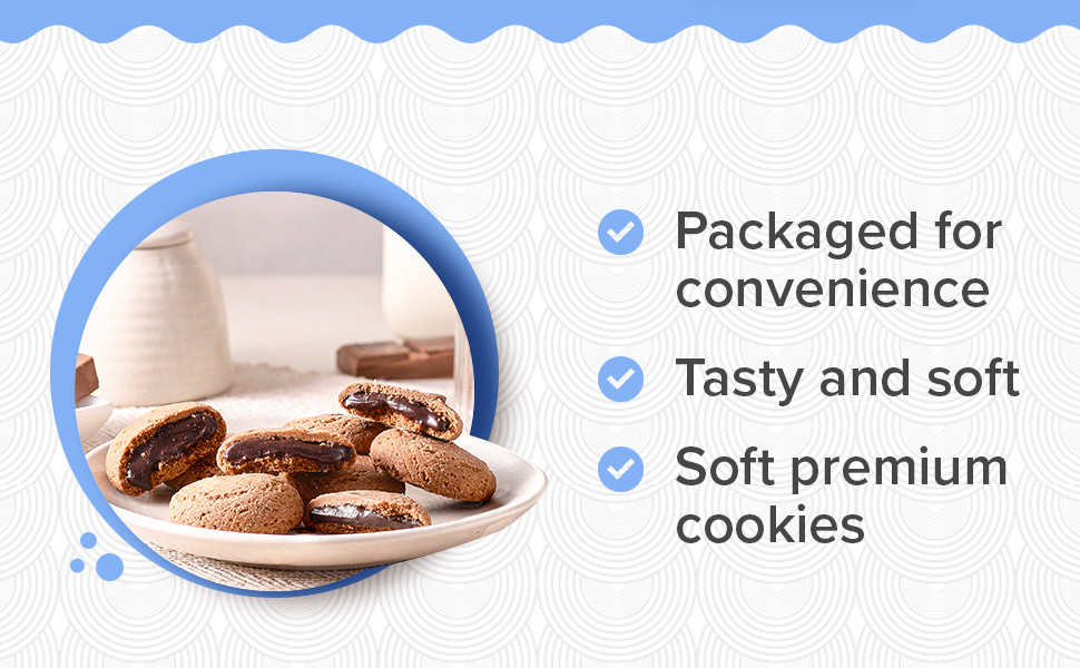 Buy fresho! Signature Center Filled Dark Chocolate Cookies Online at ...