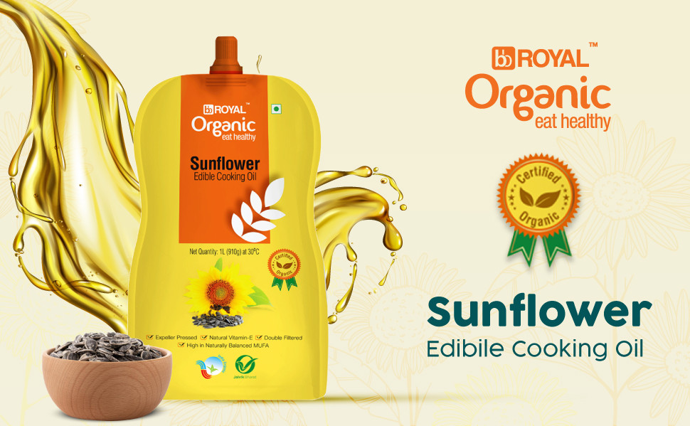 Buy BB Royal Organic Sunflower Oil - Certified Organic Online at Best ...
