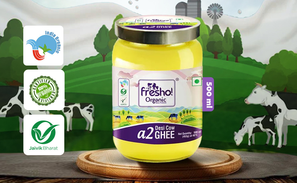 Buy Fresho Organic A2 Desi Cow Ghee Online at Best Price of Rs 729 ...