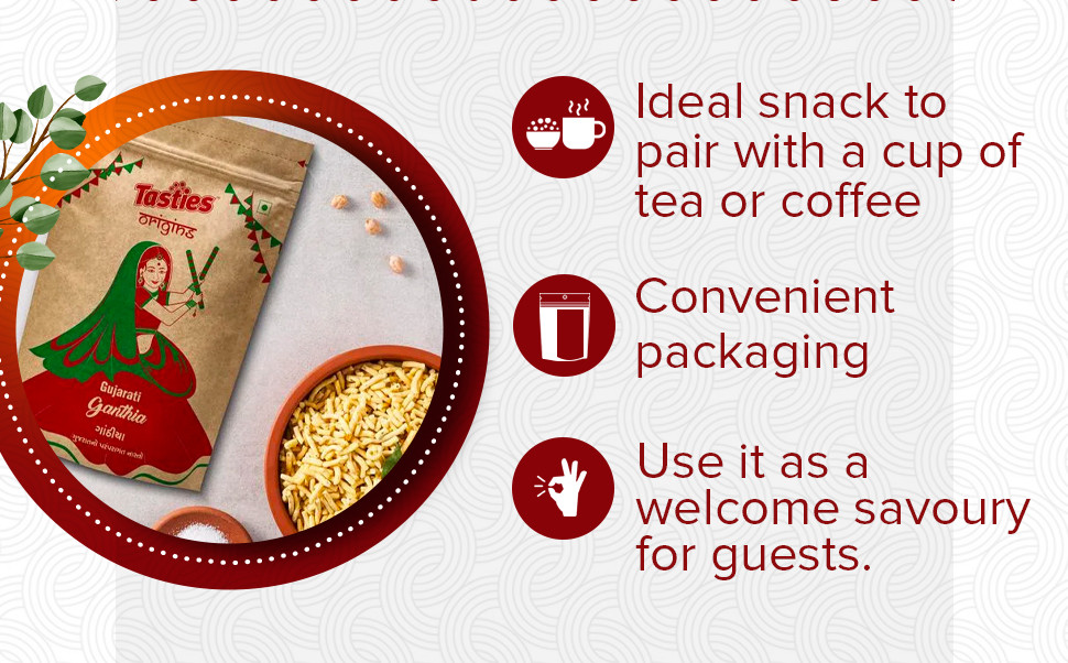 Buy Tasties Origins Gujarati Ganthia / Gathiya Sev Online at Best Price ...