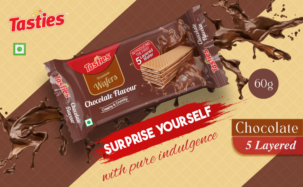 Buy Tasties 5-Layer Wafers - Chocolate Online at Best Price of Rs 45 ...