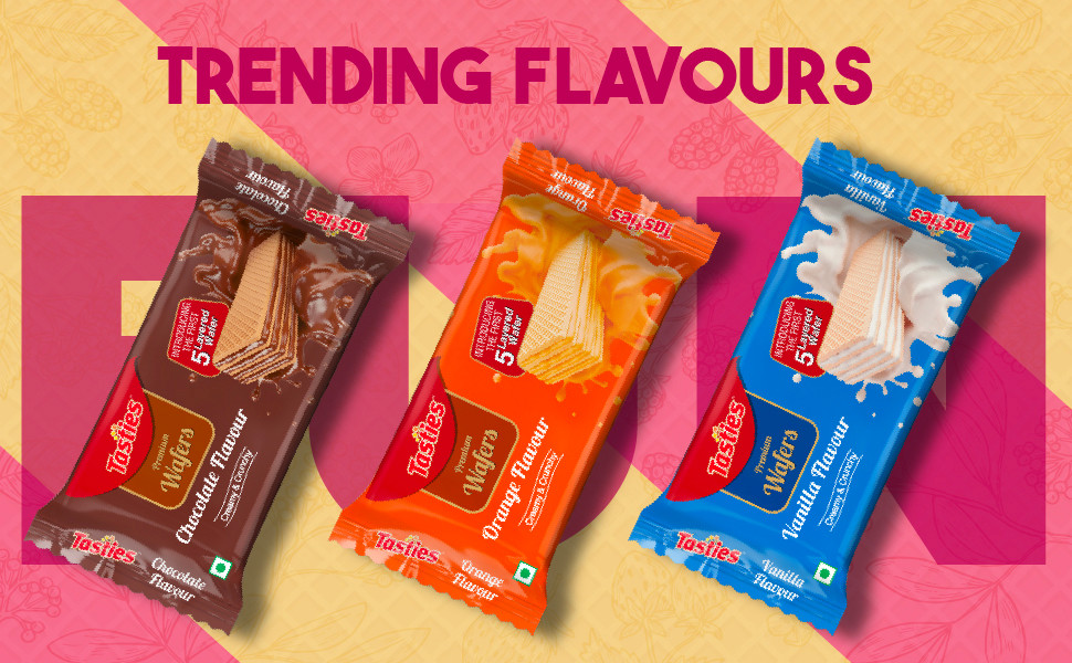 Buy Tasties 5-Layer Wafers - Strawberry Online at Best Price of Rs 35 ...