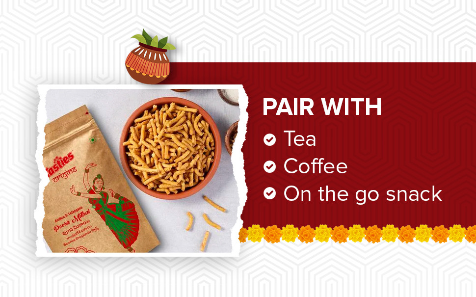 Buy Tasties Origins Poosa Mithai/Sweet Sev - Crispy Online at Best ...
