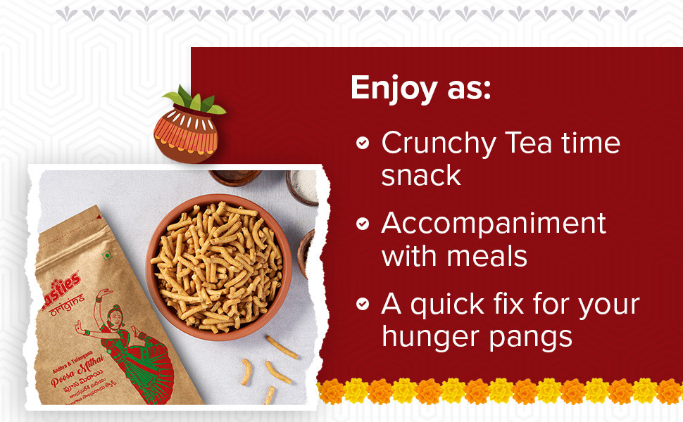 Buy Tasties Origins Poosa Mithai, Telugu Speciality Sev Online at Best ...
