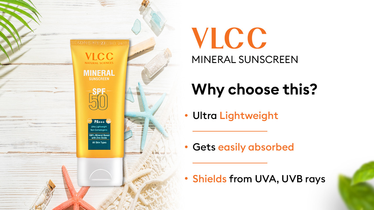 Buy VLCC Mineral Sunscreen SPF 50 PA+++ Ultra Lightweight Non ...