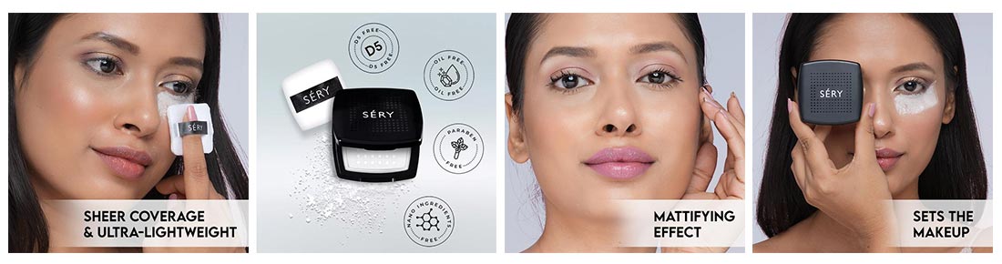 Buy Sery Translucent Face Powder - Lightweight, Mattifying Effect ...