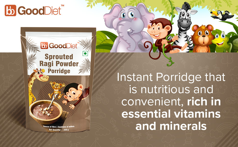 Buy bb Gooddiet Sprouted Ragi Powder Porridge Online at Best Price of ...