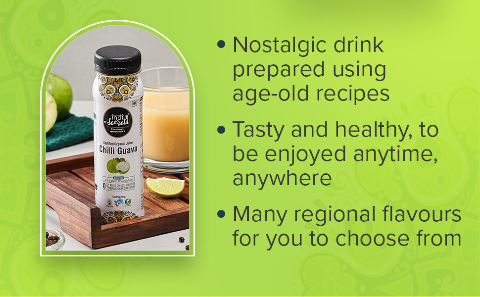 Buy indiSecrets Chilli Guava Juice - Organic Online at Best Price of Rs ...